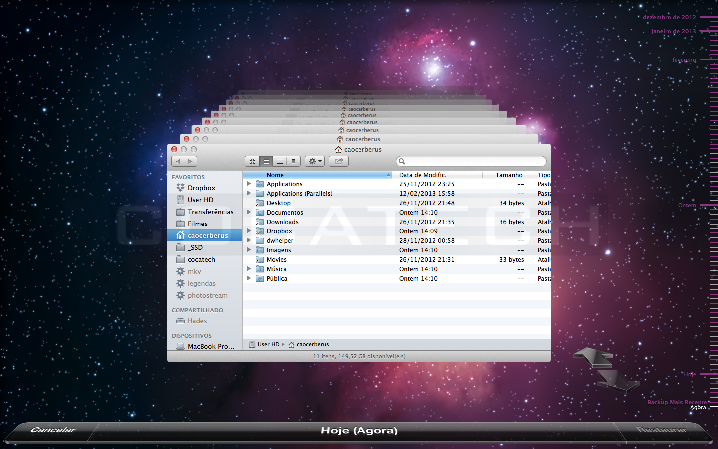 Snapshots, Backup Local no OS X - CocaTech