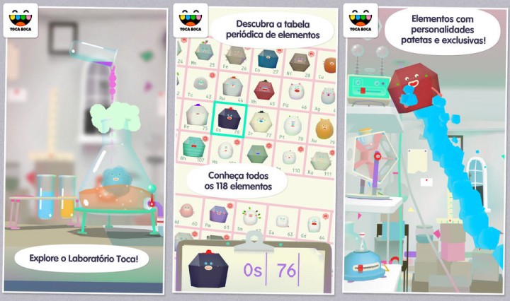 Descubra a Tabela Periódica com Toca Lab - CocaTech