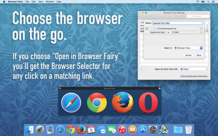 Browser Fairy, escolha com facilidade qual Browser usar no seu Mac ...