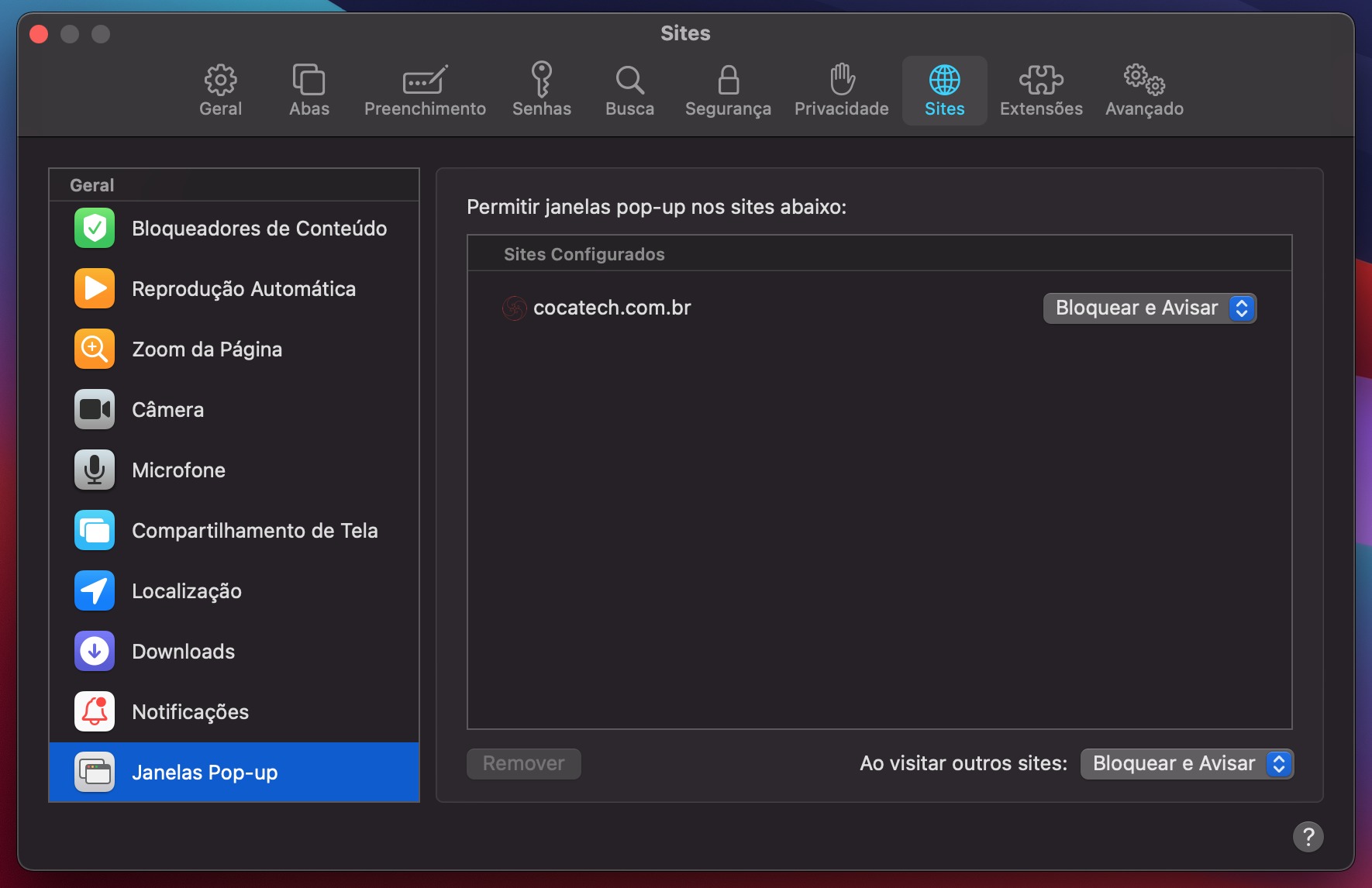 Como Bloquear Pop-Up do Safari no Mac - CocaTech